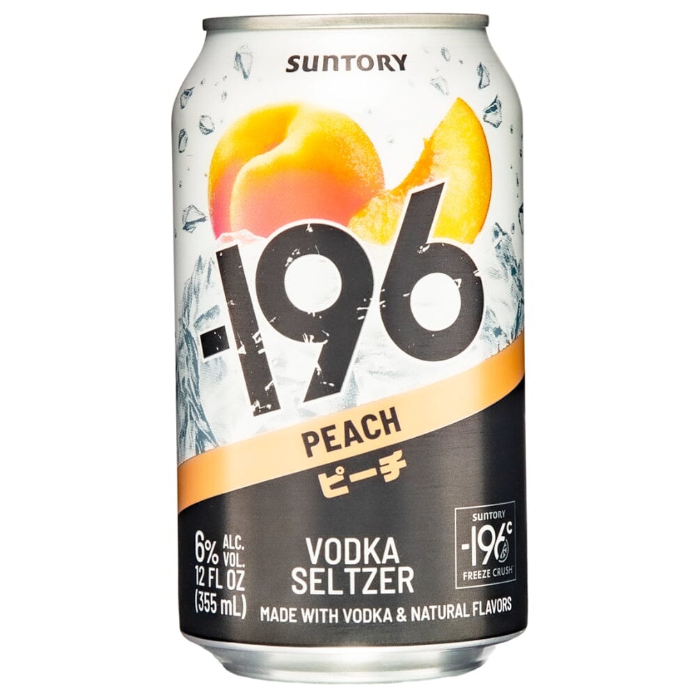 Buy -196 Suntory Peach Vodka Seltzer 4PK Online - SipWhiskey.com